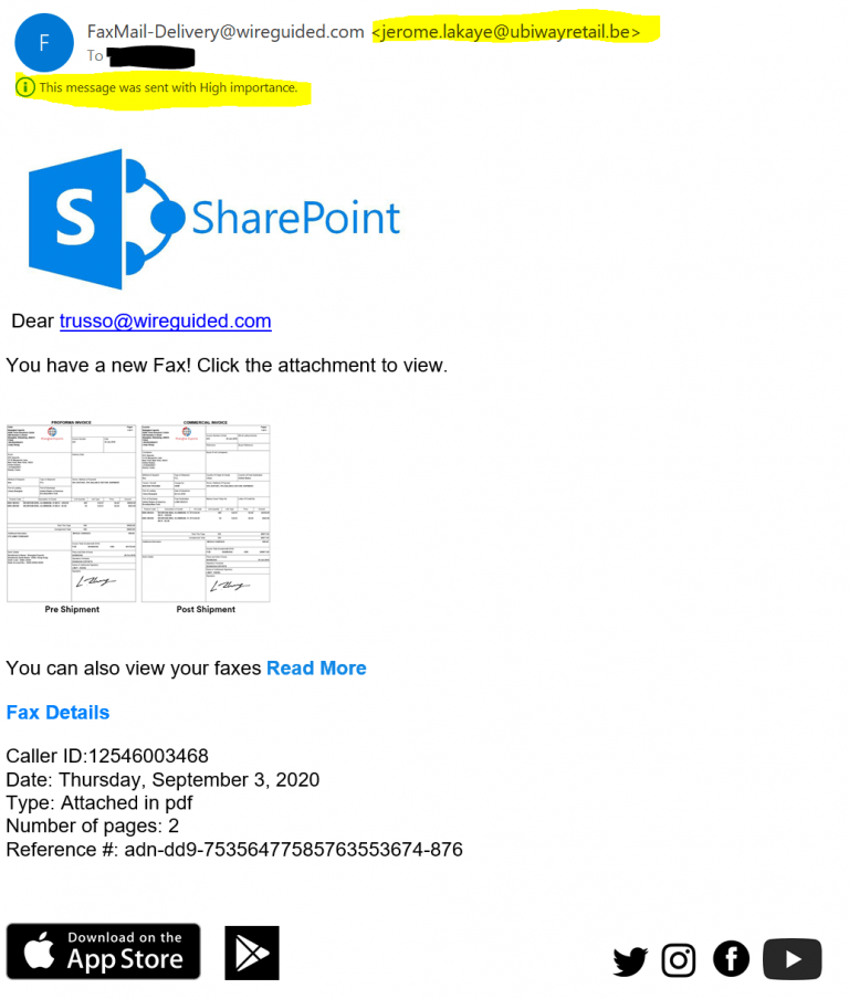 Microsoft 365 Phishing Examples - Wireguided LLC