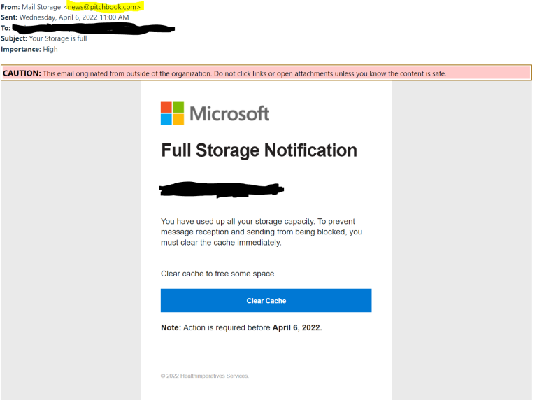 Microsoft 365 Phishing Examples - Wireguided LLC